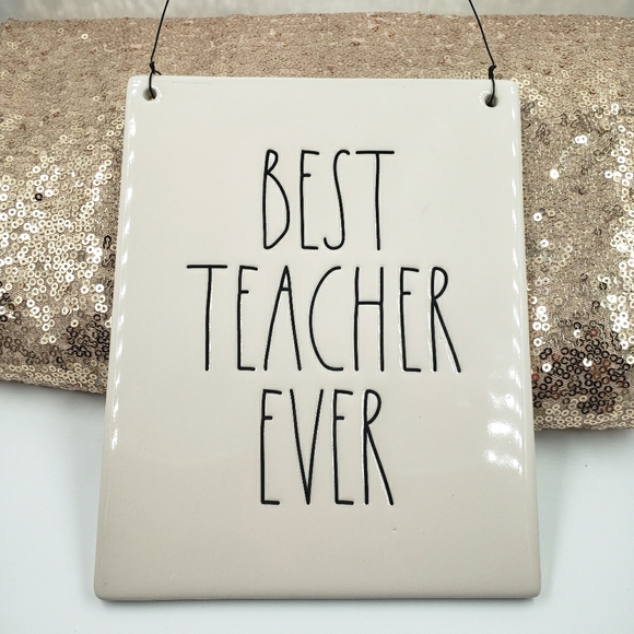 Rae Dunn | Accents | Rae Dunn Best Teacher Ever Hanging Plaque | Poshmark